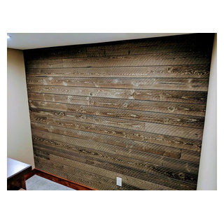 Rustic Basement Accent Wall - Rustic - Basement - Milwaukee - by ...