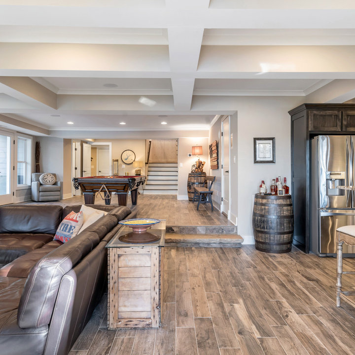 75 Rustic Basement Ideas You'll Love - April, 2022 | Houzz