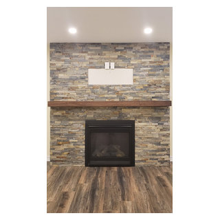 Rustic Basement Fireplace. - Rustic - Basement - Toronto - by HTR ...