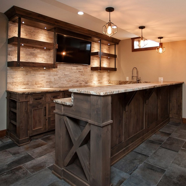 75 Rustic Basement Ideas You'll Love - April, 2022 | Houzz