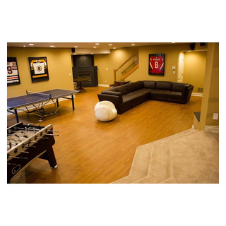 Sports Themed/Game Room Basement - Traditional - Basement - St Louis ...