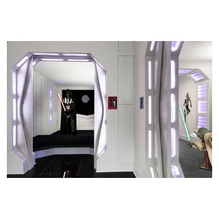 Star Wars Themed Basement Theater - Modern - Basement - Atlanta - by dB ...