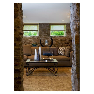 Stone Walls - Moderne - Sous-sol - Minneapolis - par Shannon Allen ...