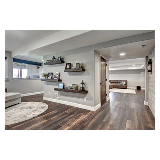 Suburban Denver Basement - Industrial - Basement - Denver - by Julia ...