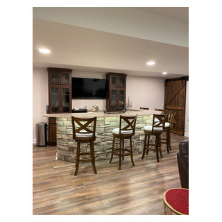 Traditional Basement Wet Bar - Rustic - Basement - Cleveland - by ...