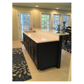 Transitional Navy Bar - Transitional - Basement - Columbus - by Athens ...