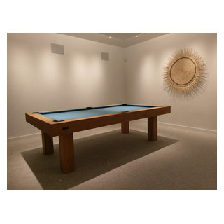 Transitional Rift White Oak Pool Table - Classique Chic - Sous-sol ...