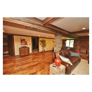 Western themed basement - Rustic - Basement - Other - by Hendolhurst ...