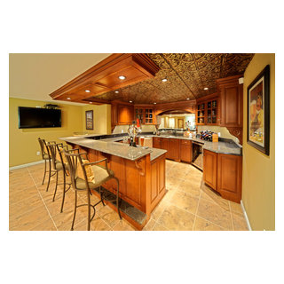 Wet Bar Complete with Beer Tap - Traditional - Basement - St Louis - by ...