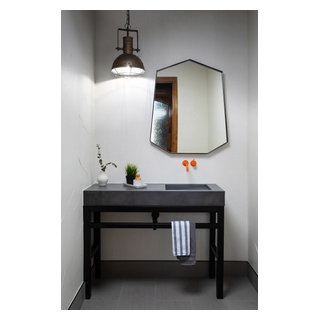 3 Bold Powder Baths - Industrial - Bathroom - Denver - by Christopher's ...