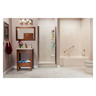 6x6 Travertine Bath Tile - Bathroom - Austin - by Genie Bath Systems ...