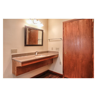 Accessible Bathroom - Vanity with Wheelchair Space - Transitional ...