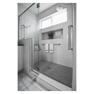 Accessible Bathroom with Walk-In Shower - Transitional - Bathroom ...
