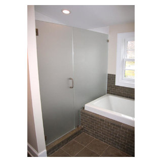 Acid Washed Glass Shower Enclosures - Traditional - Bathroom - New York ...