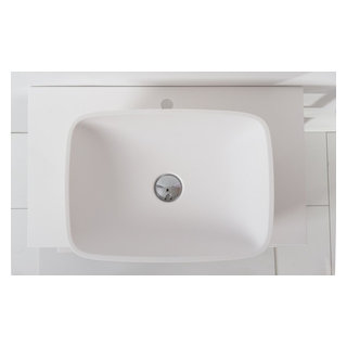 Aquatica Arabella-Wht™ Stone Bathroom Vessel Sink - Modern - Bathroom ...