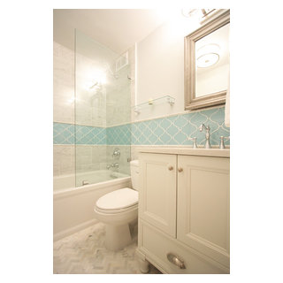 Arabesque Tile Bathroom Remodel - Transitional - Bathroom - Chicago ...
