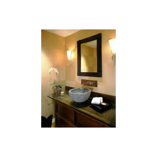 Asian style Powder Room - Asian - Bathroom - Los Angeles - by Leslie ...