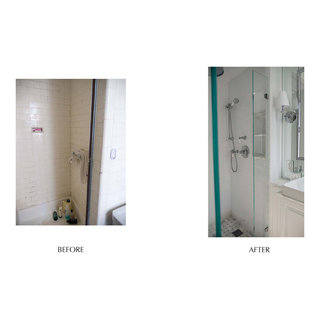 Award Winner Prewar Master Bathroom Before and After Transformation - Classique - Salle de Bain ...