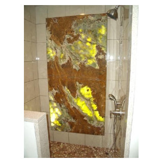 Backlit Onyx Shower - Eclectic - Bathroom - Philadelphia - by BRIAN ...