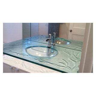 Bathroom glass integrated sink - Modern - Bathroom - Boston - by ...