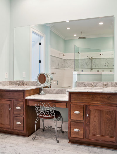 Bathroom Design: Getting Tile Around the Vanity Right