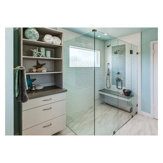 Beach Vibes Designed by Jane Regan - Beach Style - Bathroom - San ...
