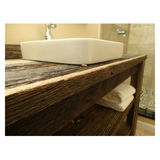 Beech Mountain // Rustic Guest Bath - Rustic - Bathroom - Charlotte ...
