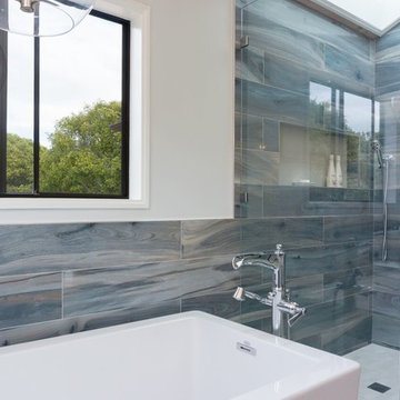 75 Blue Tile Bathroom Ideas You'll Love - December, 2024 | Houzz