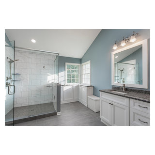 Blissfully Blue Bathroom - Transitional - Bathroom - Burlington - by ...