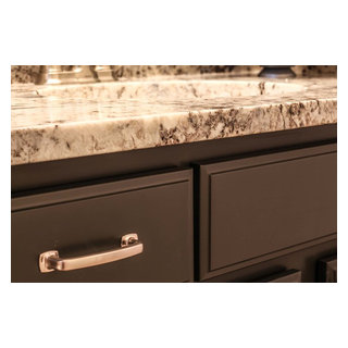 Blue Flower Granite Bathroom Countertops - Traditional - Bathroom ...