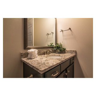 Blue Flower Granite Bathroom Countertops - Traditional - Bathroom ...