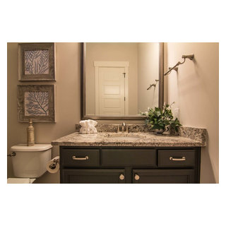 Blue Flower Granite Bathroom Countertops - Traditional - Bathroom ...