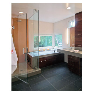 Boulder Modern Home - Concrete Countertops - Contemporary - Bathroom ...