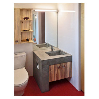 Boulder Modern Home - Concrete Countertops - Contemporary - Bathroom ...