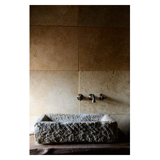 Breedon on the Hill || Umbrian Limestone - Rustic - Bathroom - Other ...