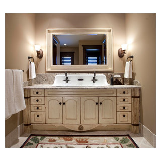 Bunk Bath With Trough Sink - Rustic - Bathroom - Salt Lake City - by ...