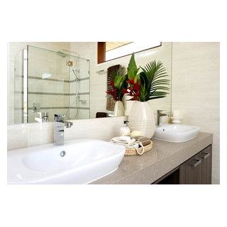 Caesarstone 4230 Shitake quartz - Contemporary - Bathroom - London - by ...