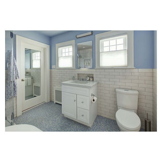 Celestial Blue Ensuite Master Bath - Transitional - Bathroom - New York ...
