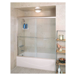 Centec Semi Frameless Tub Slider - Traditional - Bathroom - New York ...