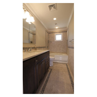 Ceramic/Porcelain Tile Bathrooms - Transitional - Bathroom - New York ...