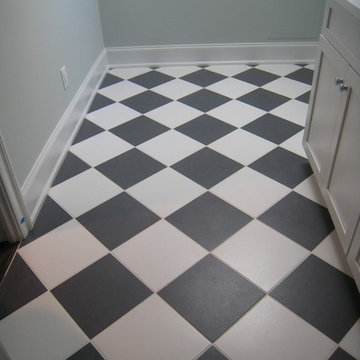 Porcelain Tile Checkerboard Flooring - Photos & Ideas | Houzz