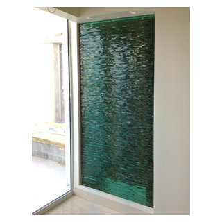 Chiseled Glass Walls - Transitional - Bathroom - Miami - by Reflective ...