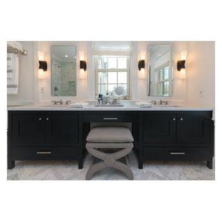 Classic and Bright Master Bath - Transitional - Bathroom - New York ...