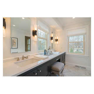 Classic and Bright Master Bath - Transitional - Bathroom - New York ...
