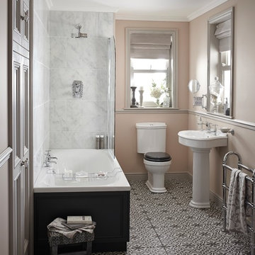 75 Beautiful Bathroom with a Dado Rail Ideas and Designs - January 2022 ...