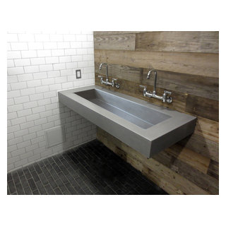 Concrete ADA 60" Compliant Bathroom Sink - Contemporary - Bathroom ...