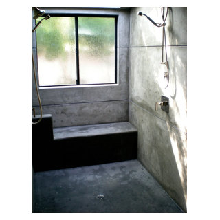 Concrete Shower - Modern - Bathroom - Los Angeles - by Kasten Design ...