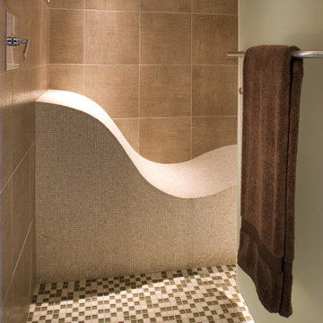 Curved Shower Bench - Photos & Ideas | Houzz