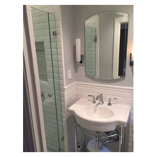 Custom Small Space Bathroom Design - Transitional - Bathroom - Dallas ...