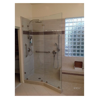 Custom Walk-In Shower Remodels (Various Locations) - Traditional ...
